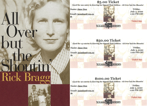 All Over but the Shoutin' Limited Edition Raffle | The Alabama Booksmith